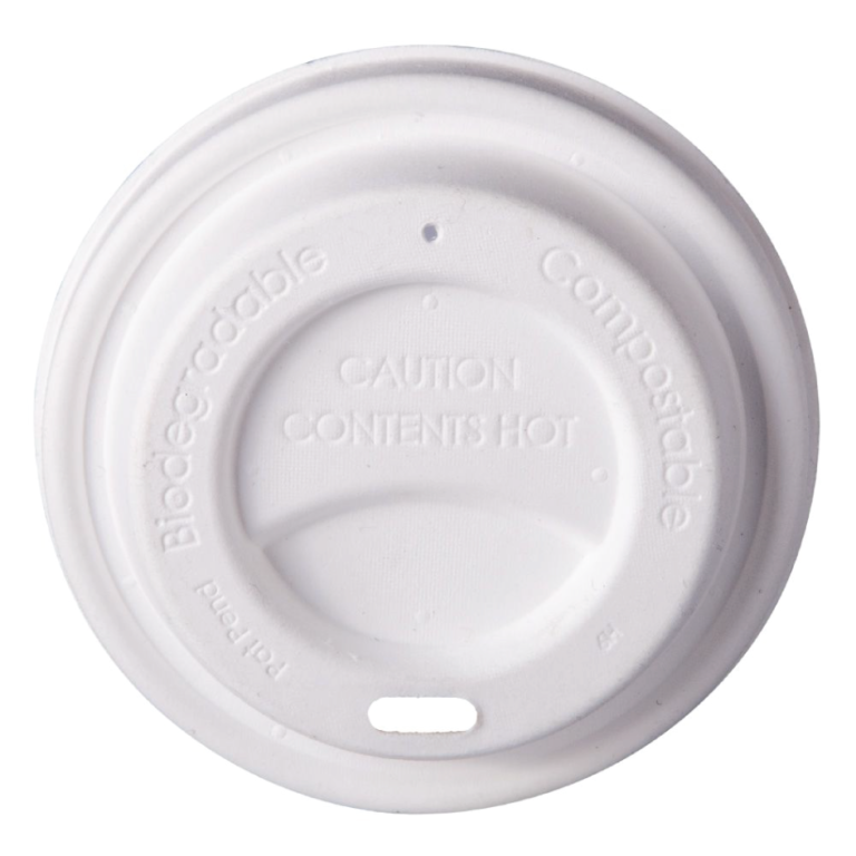 Wood Pulp Lid 80mm – 8oz – ASM Inc. Applied Sustainable Materials Inc.